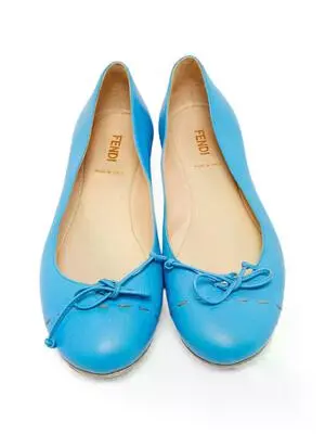 Fendi Bow-detail Ballet Flats