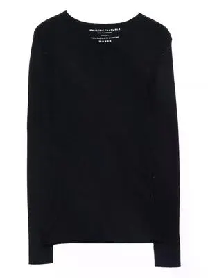 Majestic Filatures Round-neck Cashmere Top