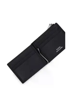 Guess Boston Logo-plaque Pebbled-leather Wallet
