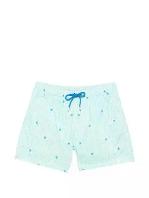 MC2 SAINT BARTH Starfish-print Swim Shorts - Blue