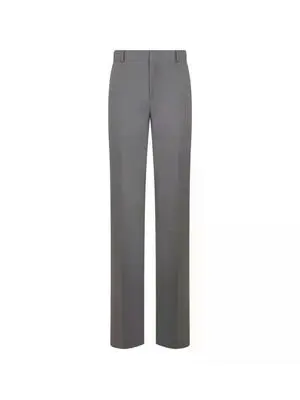 Moschino High-waisted Slim-fit Trousers - Grey