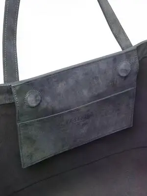 Peserico Beaded-trim Calf Suede Tote Bag