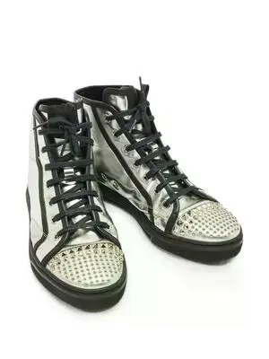 Gucci Stud-embellished Leather Sneakers