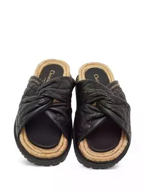 Dior D-twist Cannage Espadrille Sandals