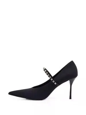 Miu Miu Crystal-embellished Pumps - Black