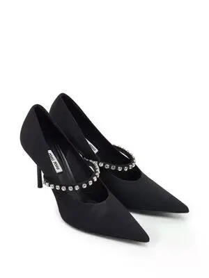 Miu Miu Crystal-embellished Pumps