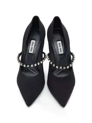 Miu Miu Crystal-embellished Pumps