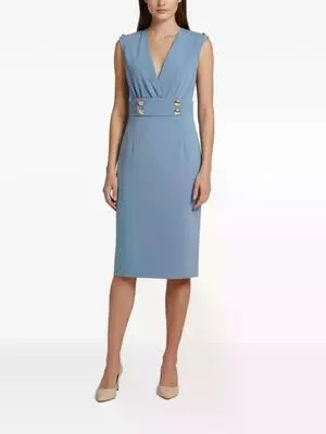 Elisabetta Franchi Crepe Bodysuit Skirt Set