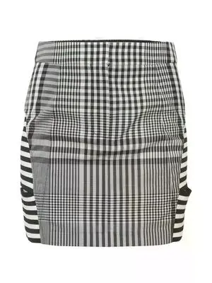 Burberry Check-print Mini Skirt - Black
