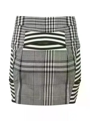 Burberry Check-print Mini Skirt