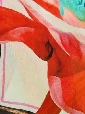 Roberto Cavalli Floral-print Silk Stole