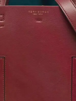 Tory Burch Block-t Leather Tote Bag