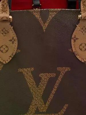 LOUIS VUITTON Reverse Giant Monogram Tote Bag - Brown