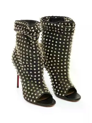 CHRISTIAN LOUBOUTIN Guerilla Open-toe Ankle Boots