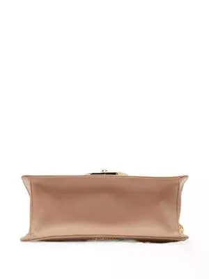 Prada Lock Flap Leather Shoulder Bag