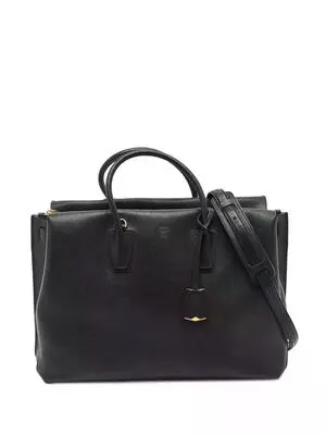 Mcm Milla Leather Tote Bag - Black