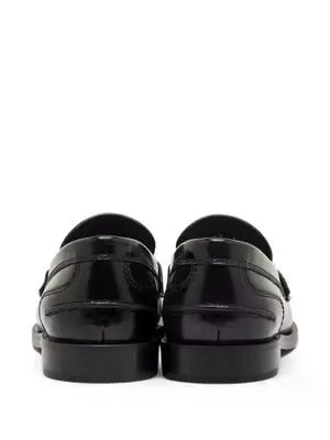 Fendi Logo-embossed Brushed Loafers