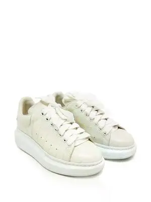 Alexander McQueen Oversized Croc-embossed Calf Leather Sneakers