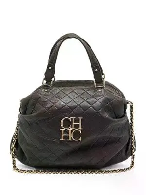 Carolina Herrera Quilted Chain-link Tote Bag - Brown