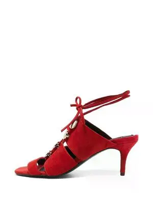ALEXANDER WANG Studded Caged Sandals - Red