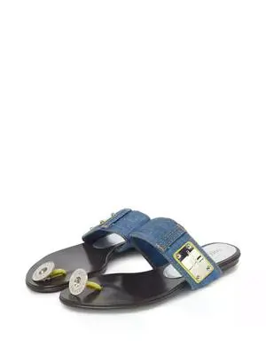 Dolce & Gabbana Denim Thong Sandals