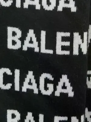 Balenciaga Logo Intarsia Scarf