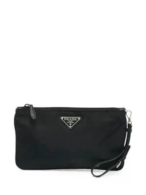 Prada Wristlet Clutch Bag - Black
