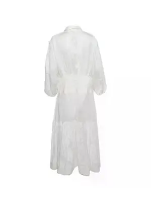 Maje Buttoned Midi Dress