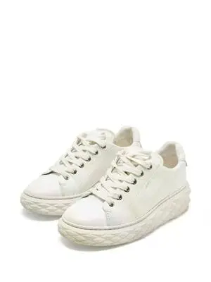 JIMMY CHOO Diamond Maxi Sneakers - White