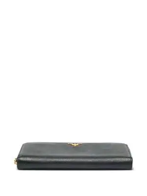 Prada Saffiano-leather Logo-plaque Wallet
