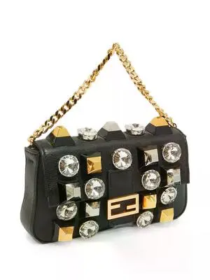 Fendi 2016 Micro Baguette Embellished Mini Bag