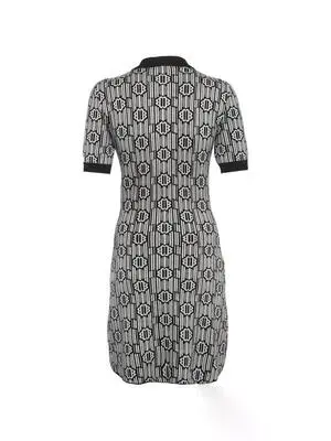 Maje Geometric Print Knit Mini Dress