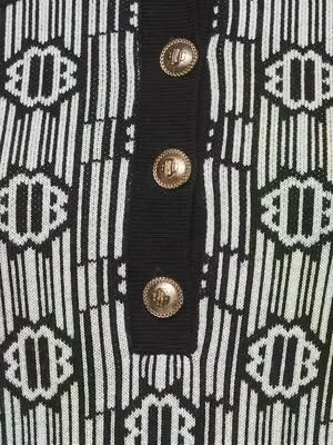 Maje Geometric Print Knit Mini Dress