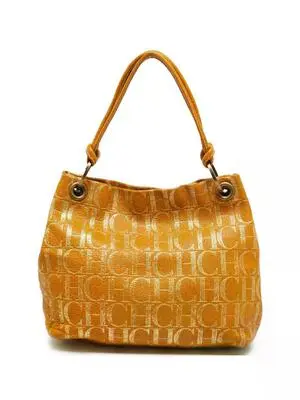 Carolina Herrera Monogram Ring Handle Tote Bag