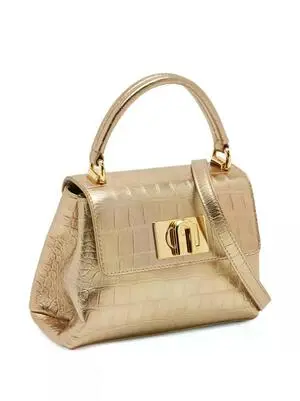 Furla 1927 Croc-embossed Tote Bag