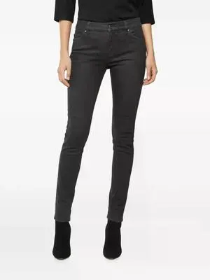 Valentino Garavani Distressed Slim-fit Jeans - Black