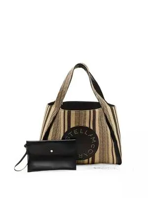 Stella McCartney Logo Stripe Tote Bag