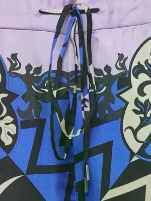 Emilio Pucci X Koché Lupa-print Silk Trousers