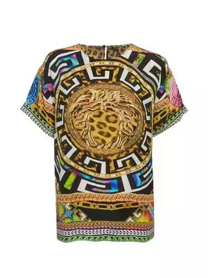 Versace Medusa Leopard-print Top