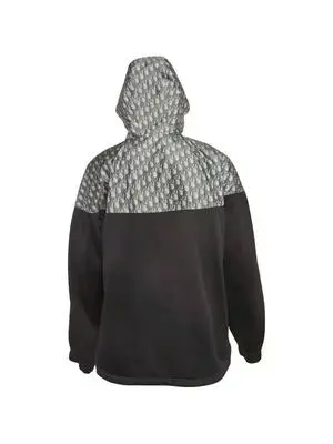 Dior X Stüssy Blurred Oblique Quarter-zip Hoodie