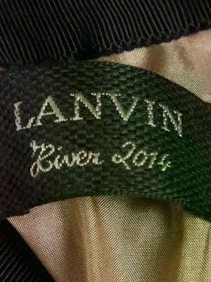LANVIN 2014 Bead-embellished Lace Mini Dress