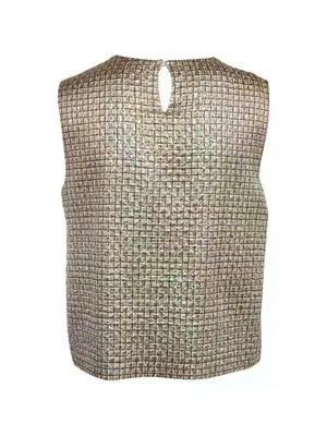 Max Mara Jacquard Sleeveless Top