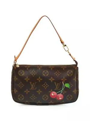 LOUIS VUITTON Cerises Pochette Monogram Handbag - Brown