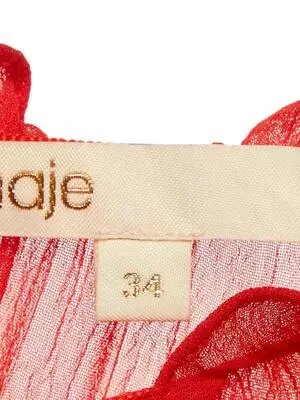 Maje Ruffle-detail Maxi Dress