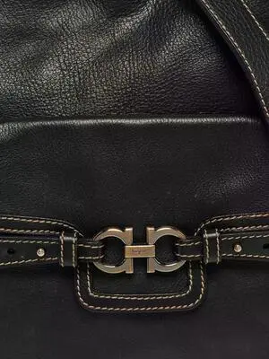 FERRAGAMO Gancini Leather Shoulder Bag