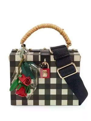 Dolce & Gabbana Dolce Box Gingham Tote Bag