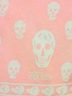 Alexander McQueen Skull-print Scarf - Pink