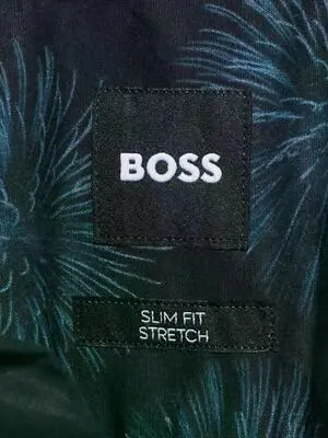 BOSS Floral-print Slim-fit Shirt