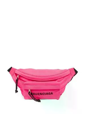 Balenciaga Logo Belt Bag - Pink