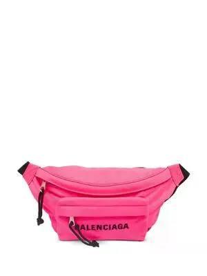 Balenciaga Logo Belt Bag - Pink
